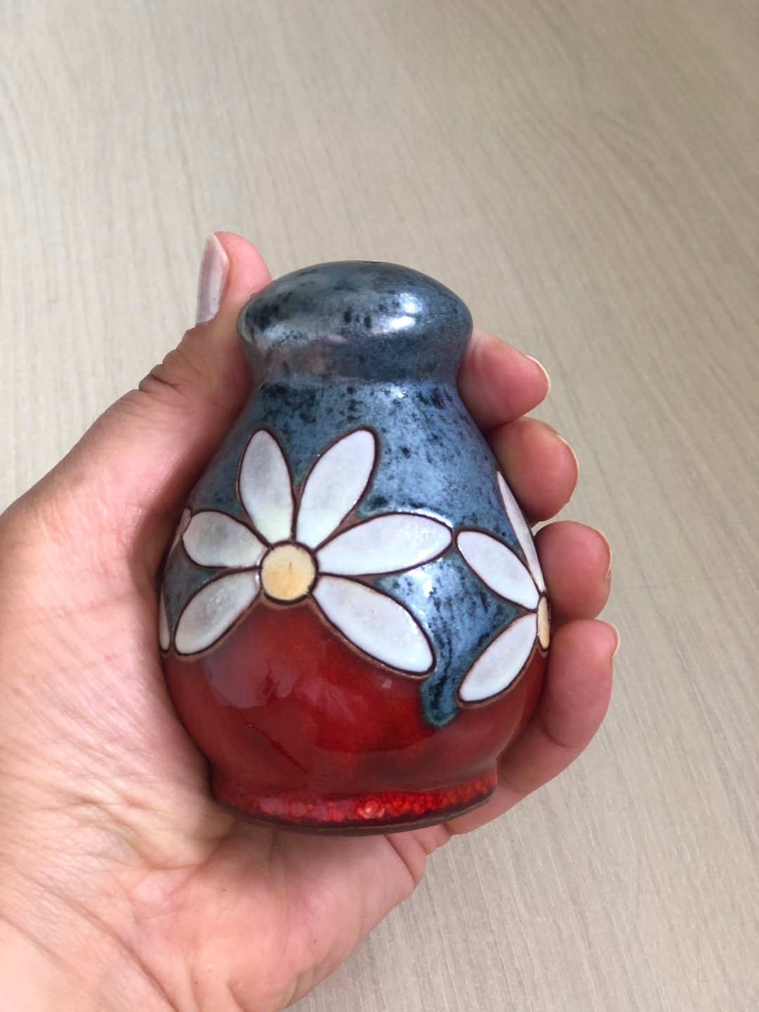 Cute Valentines Gift - Pottery Salt Shaker, Ceramic Salt Box ...