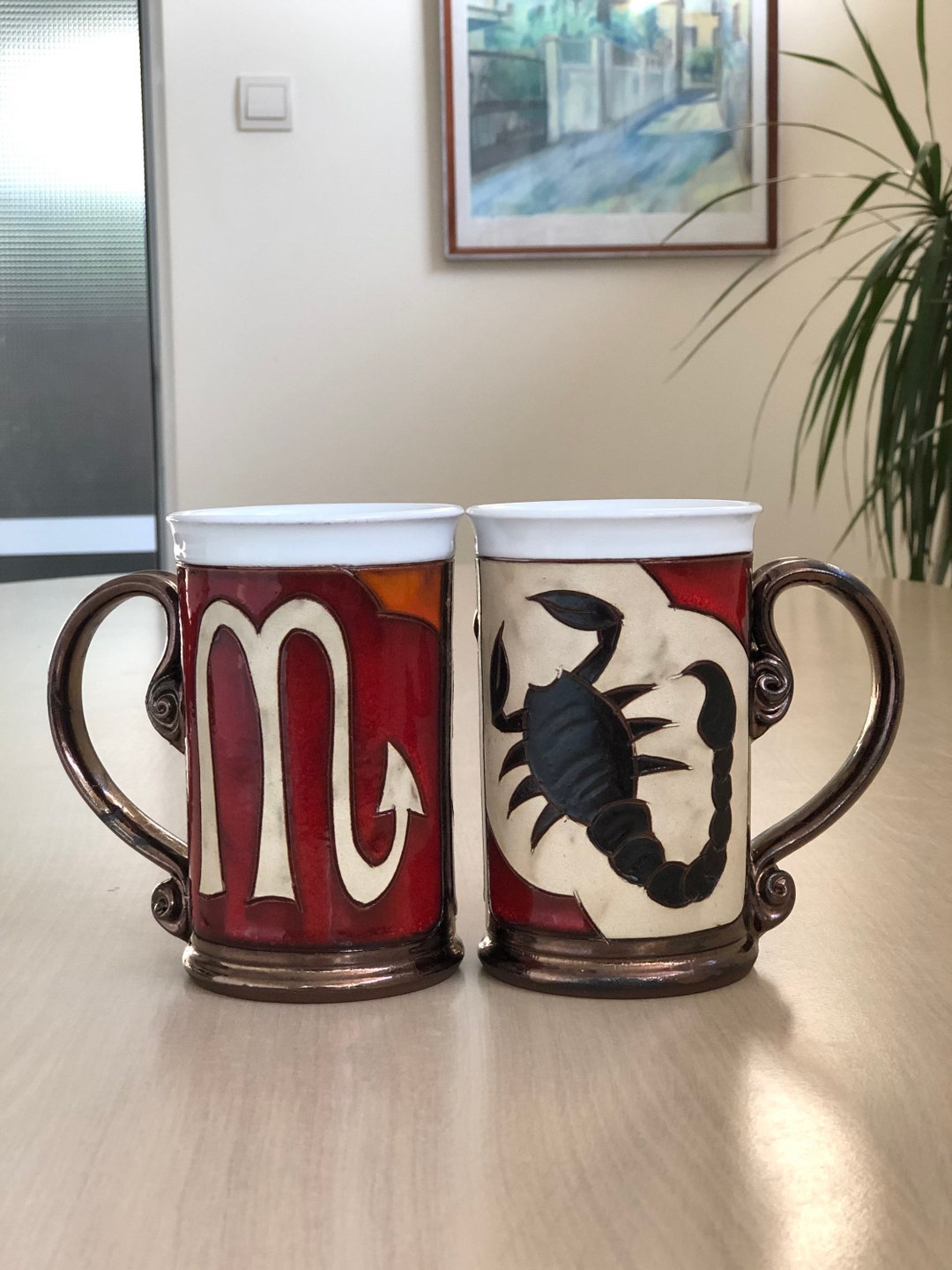 Scorpio Birthday Mug Pottery Coffee Cup Handmade Gift for - Etsy