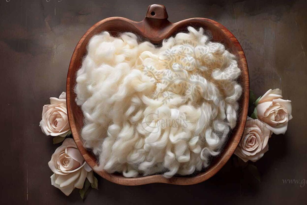 Newborn Digital Backdrop, Newborn Prop, Apple Shaped Bowl Prop - Etsy