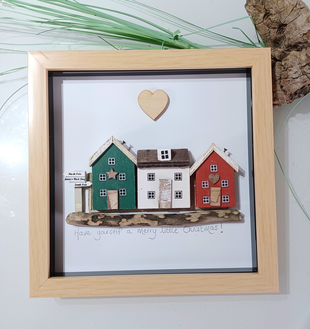 20cm Personalised Rustic Wood Family Frame Picture - Etsy