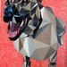 Pitbull Painting Geometric Animal Acrylic Painting Dog Painting ...