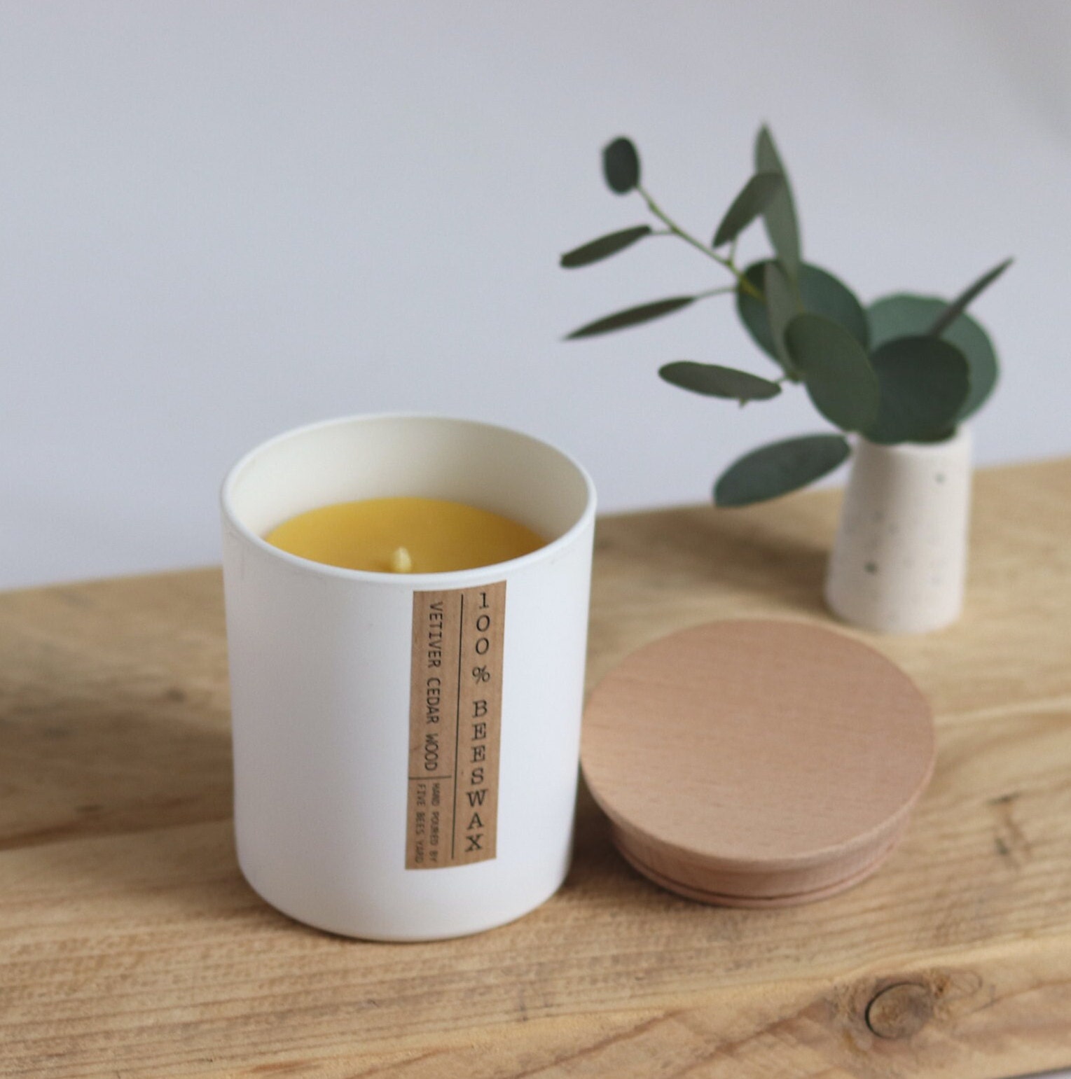 Large Natural Beeswax Candle,sustainable Gift,organic Candles,gift ...