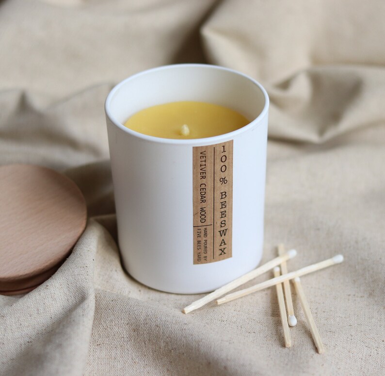 Large Natural Beeswax Candle,sustainable Gift,organic Candles,gift ...