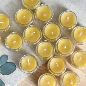 Mini Beeswax Candles-hen Party Gift-wedding Favour-baby Shower-mini Jar ...