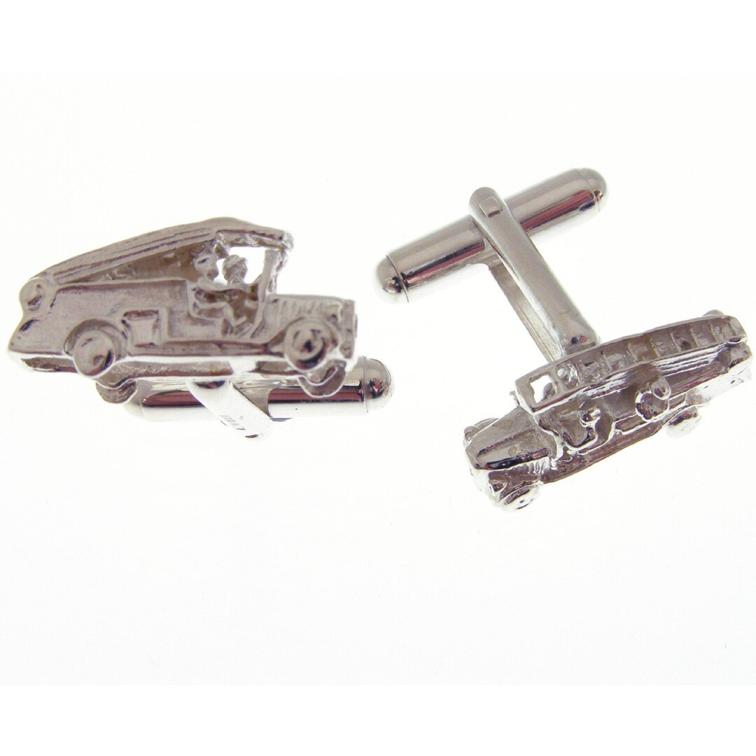 Silver Fire Engine Cufflinks. Hallmarked Sterling Silver Fire Engine ...