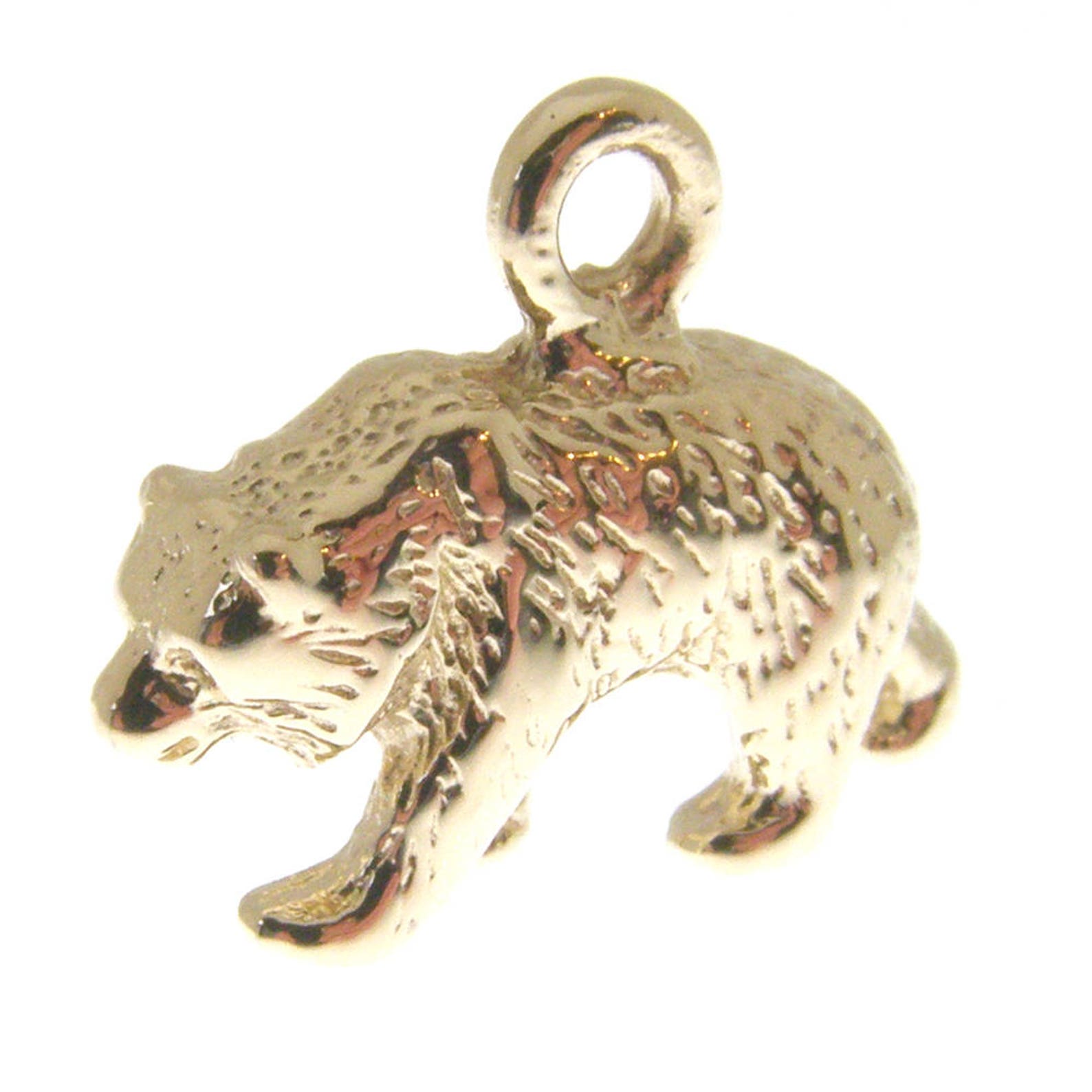 9 Carat Gold Grizzly Bear Charm. Fully Hallmarked 9 Carat Gold - Etsy