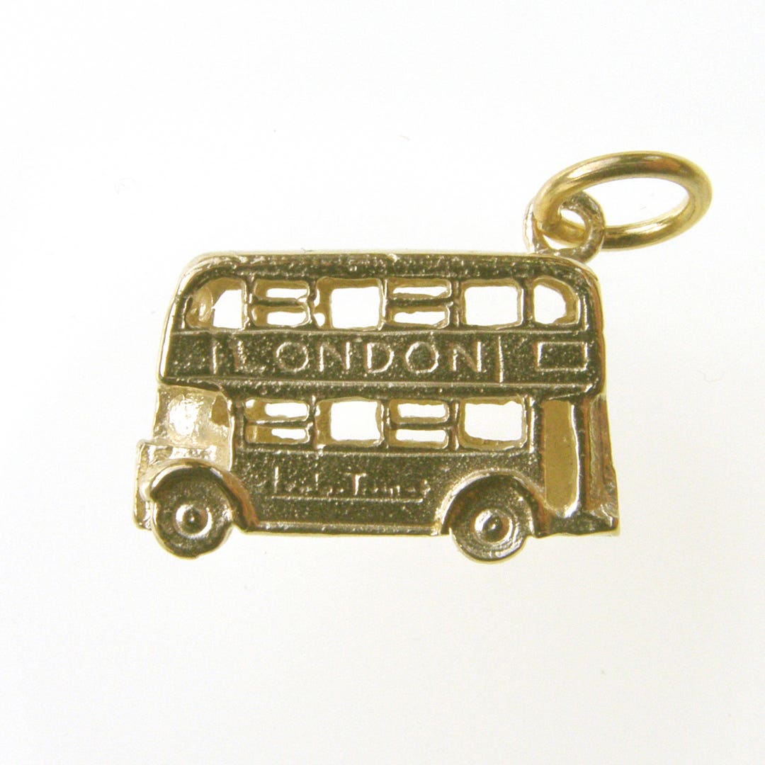9 Carat Gold London Bus Charm. Fully Hallmarked 9 Carat Gold London ...