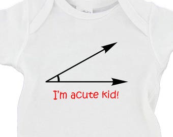 I'm Acute Baby Math Nerdy Nerd Funny Humor Joke Baby | Etsy