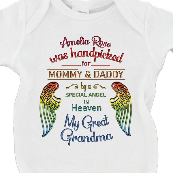 I Was Handpicked For Mommy And Daddy By A Special Angel In Heaven My 1211
