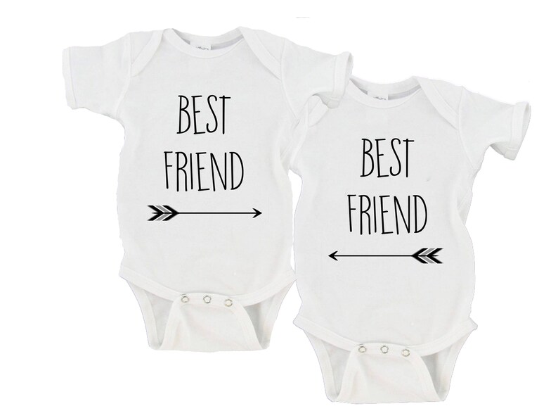 Best Friend | Twin Baby Set | Twin Besties | Best Friends Baby Bodysuit ...