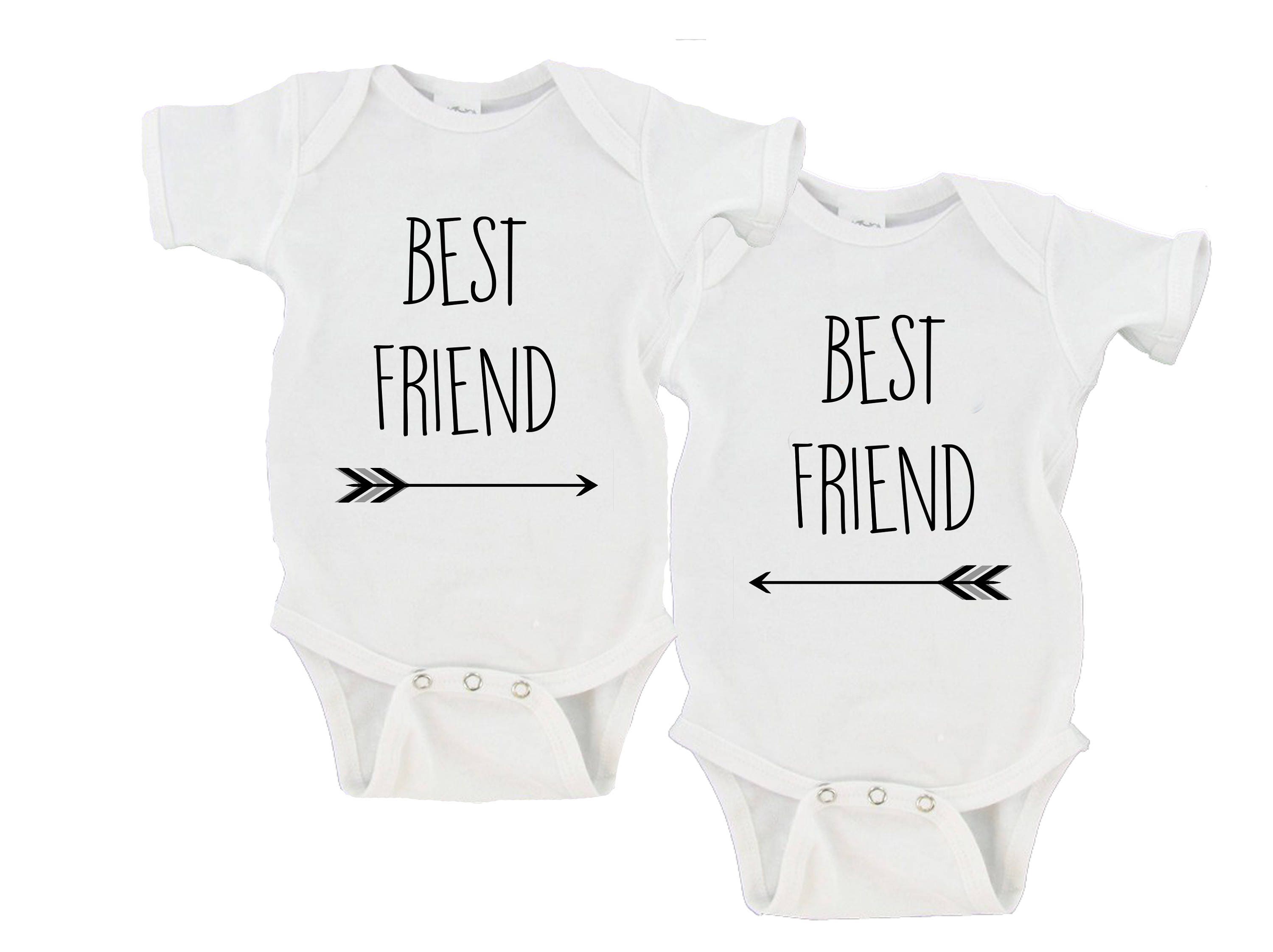 Best Friend | Twin Baby Set | Twin Besties | Best Friends Baby Bodysuit ...