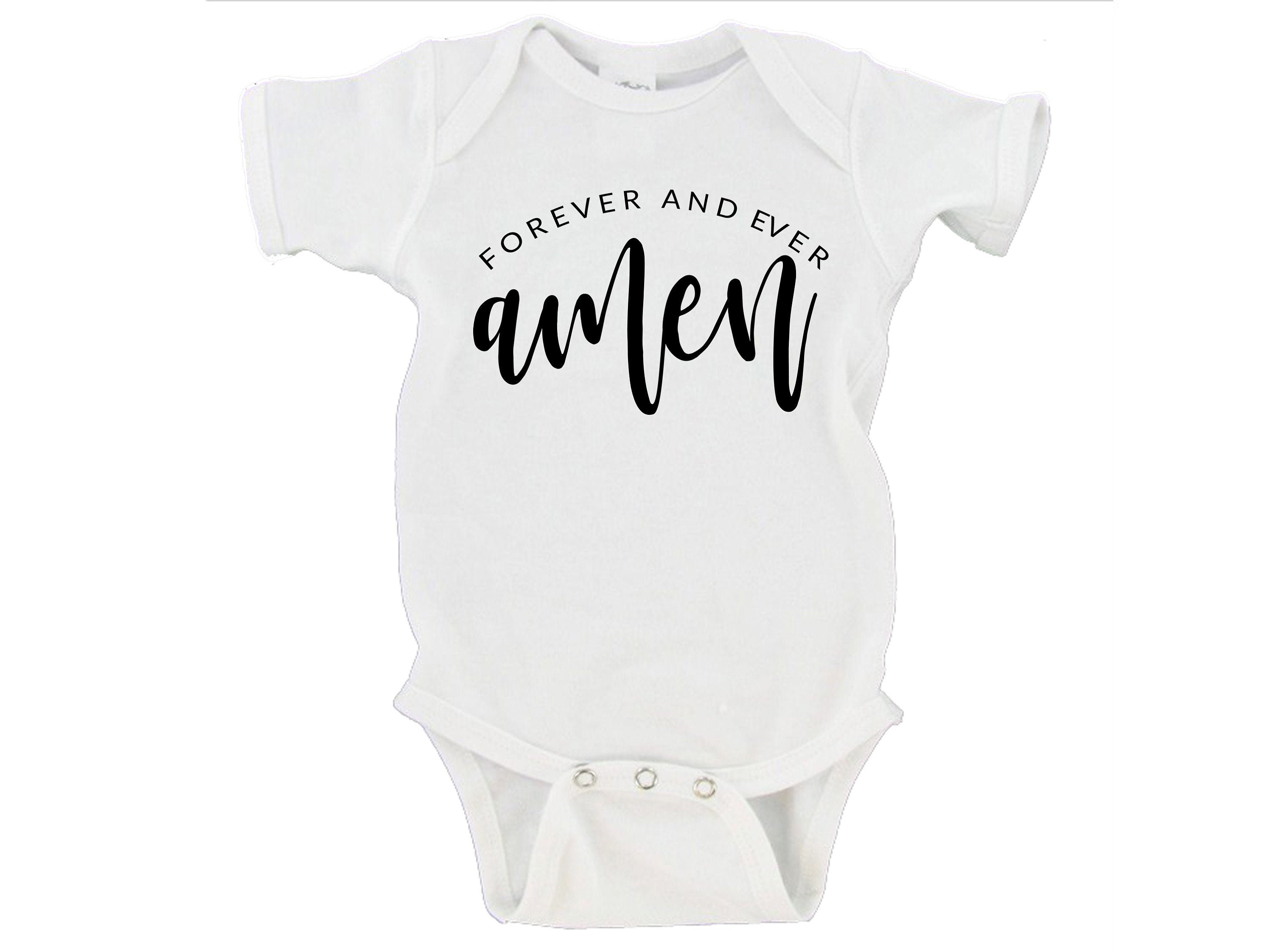 Forever and Ever Amen Baby Faith Baby Bodysuit - Etsy