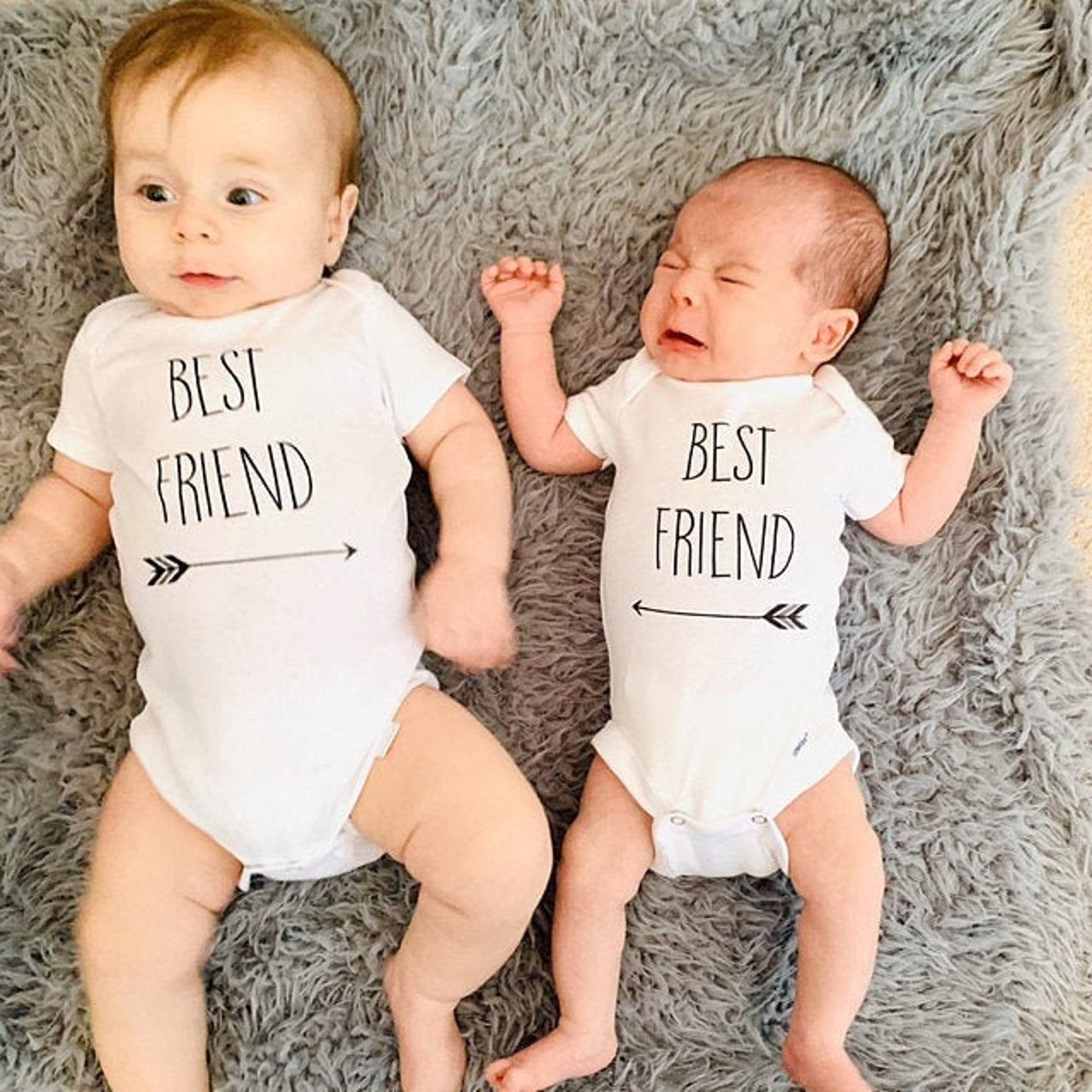 Best Friend | Twin Baby Set | Twin Besties | Best Friends Baby Bodysuit ...
