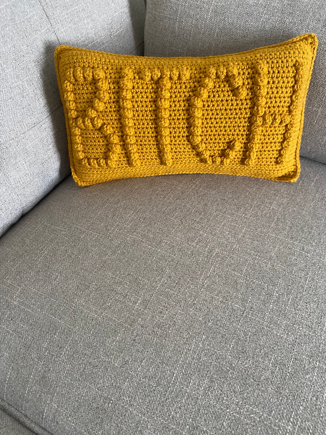 Mustard Bitch Pillow Bitch Pillow Bad Word Pillows Gag Gifts Funny Home ...