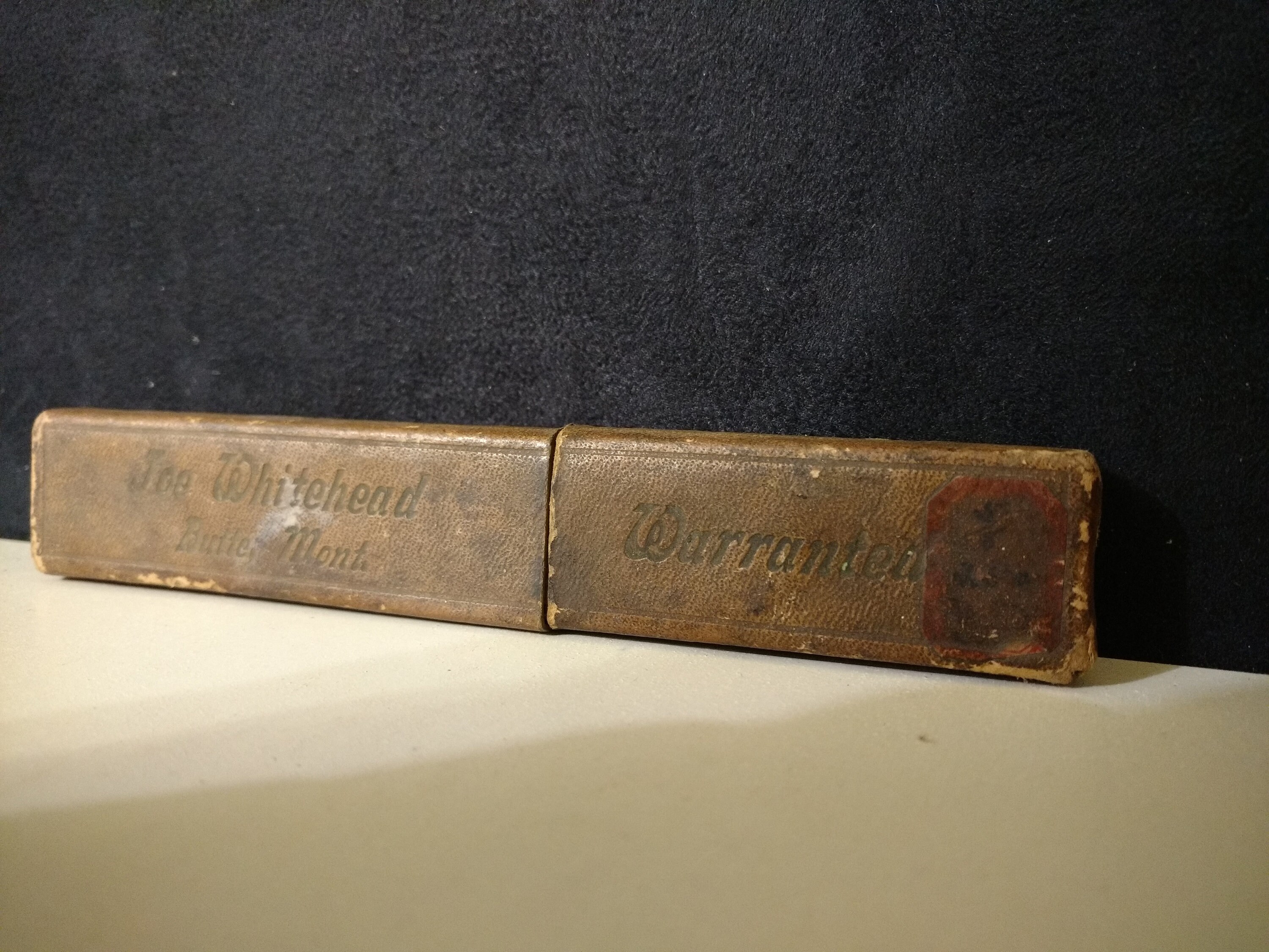 Vintage Joseph Whitehead, Butte Montana German Made Straight Razor in ...