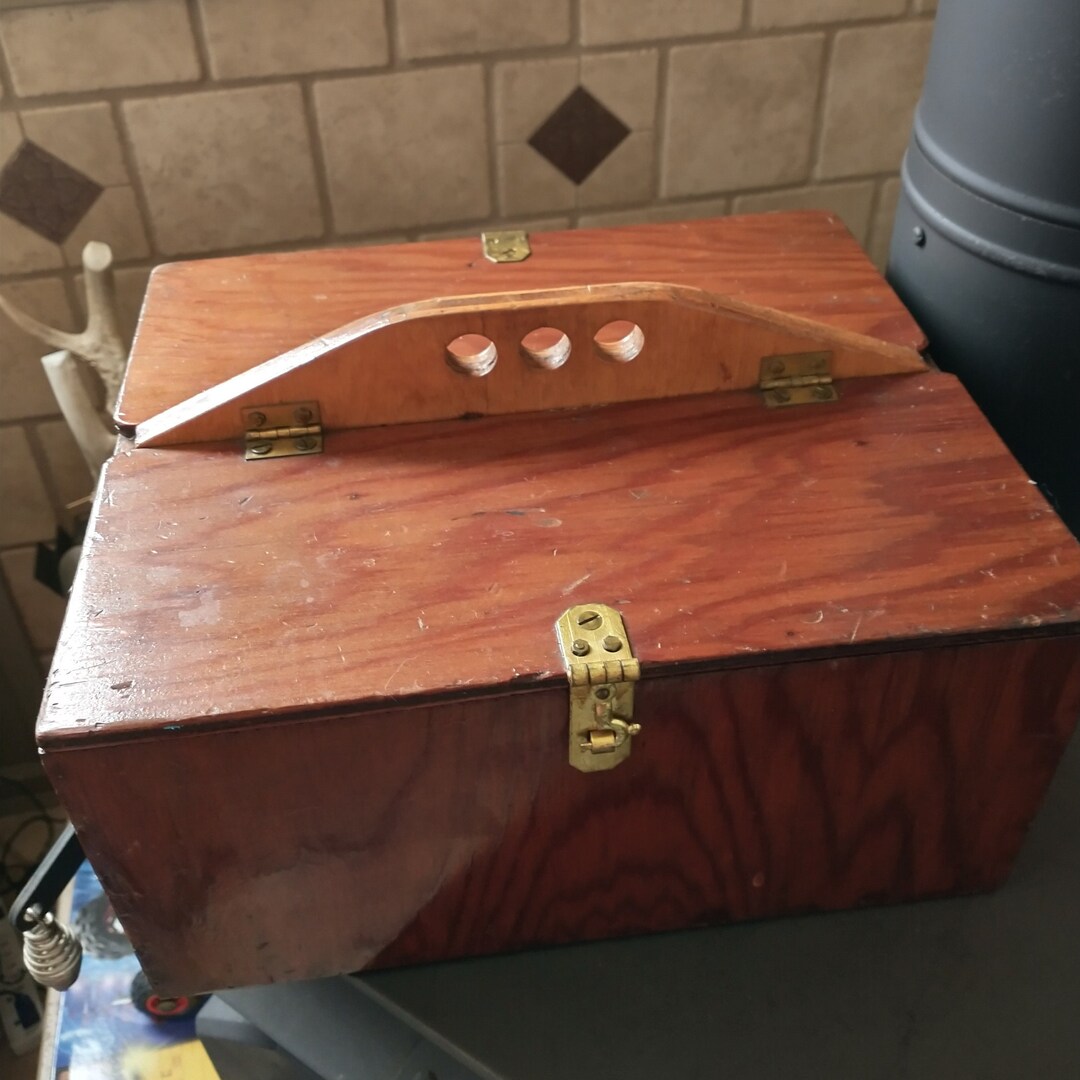 Unique Handmade Wood Tool Box/make-up Case/travel Box. Rustic and so ...