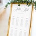 Printed Calligraphy Wedding Table Plan Wedding Printed - Etsy