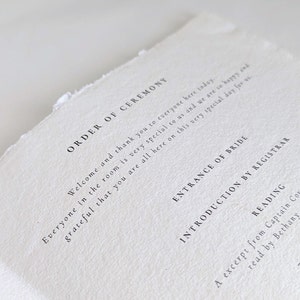 Luxury Wedding Crest Order of Service Ceremony Program Silk Ribbon ...