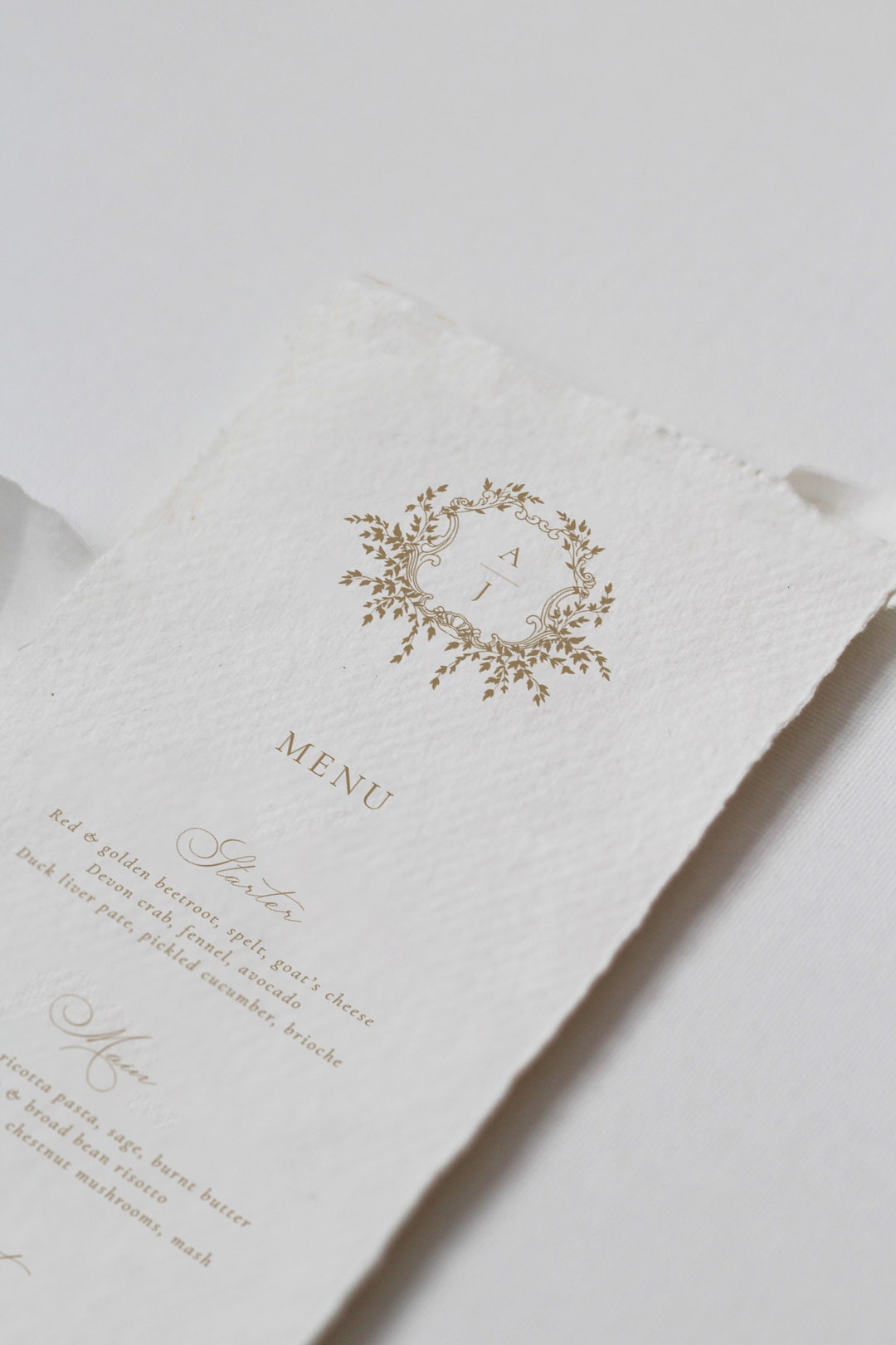 Luxury Crest Wedding Menu Card | Gold Crest Wedding Menu| Luxury ...