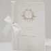 Luxury Wedding Crest Order of Service Ceremony Program Silk Ribbon ...