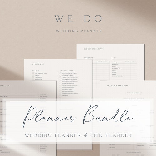 Wedding Planner Kit Printable Instant Download Modern - Etsy
