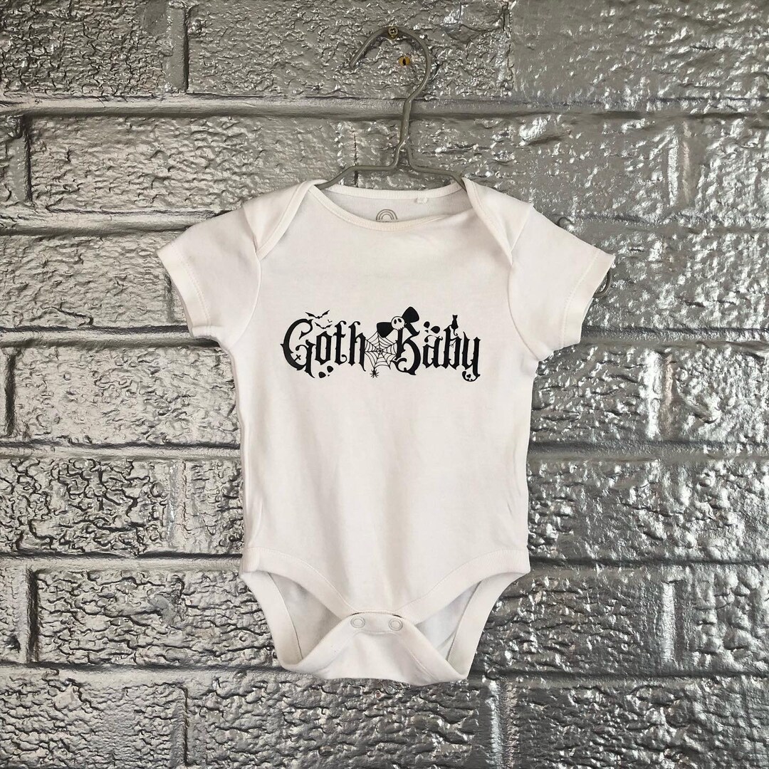 Goth Baby, Goth Baby Clothes, Goth Bodysuits, Goth Parents, Baby Shower ...