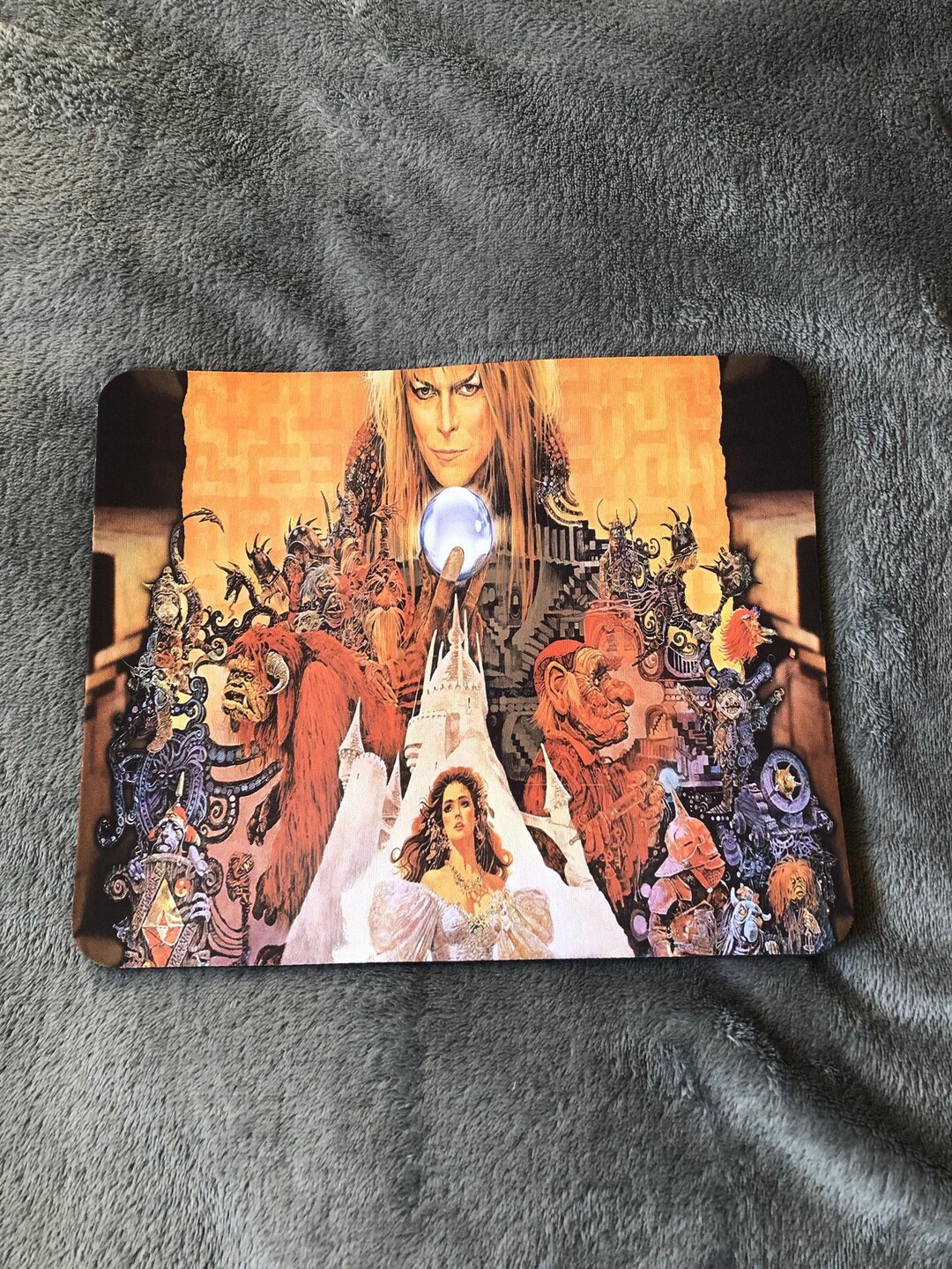 Labyrinth Inspired Computer Mouse Mat, Retro Mouse Mat, 80s Inspired ...