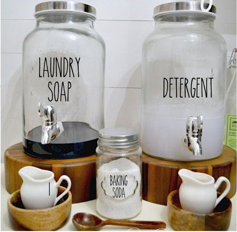 Rae Dunn Inspired / Modern Farmhouse Laundry Label Decals / - Etsy Canada