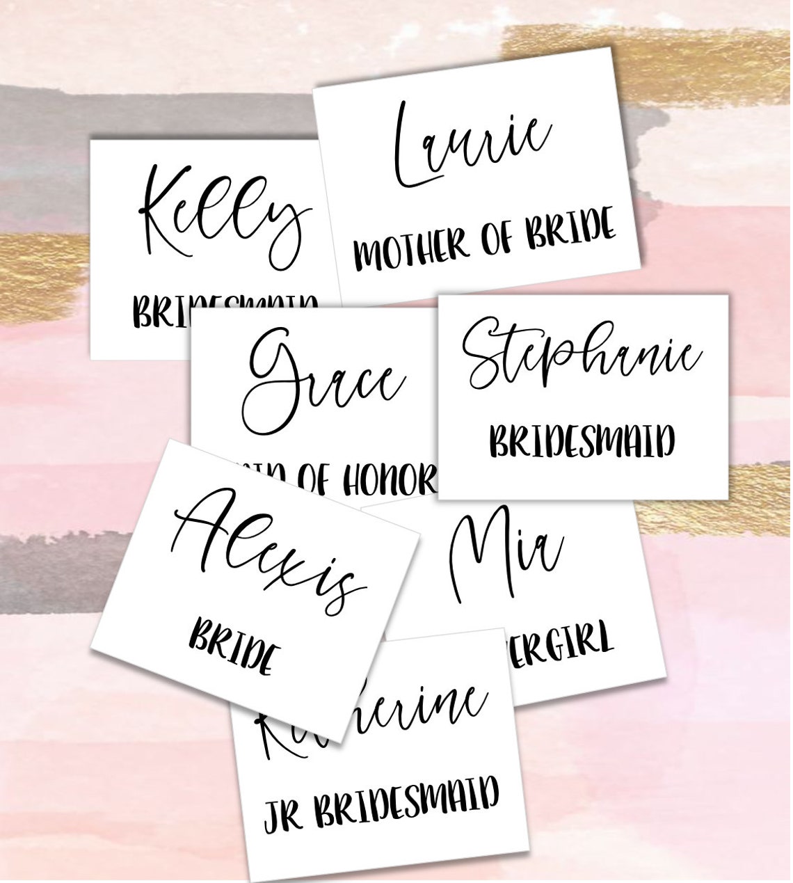 Custom Bridal Party Decals / Wedding Gifts / Personalized | Etsy