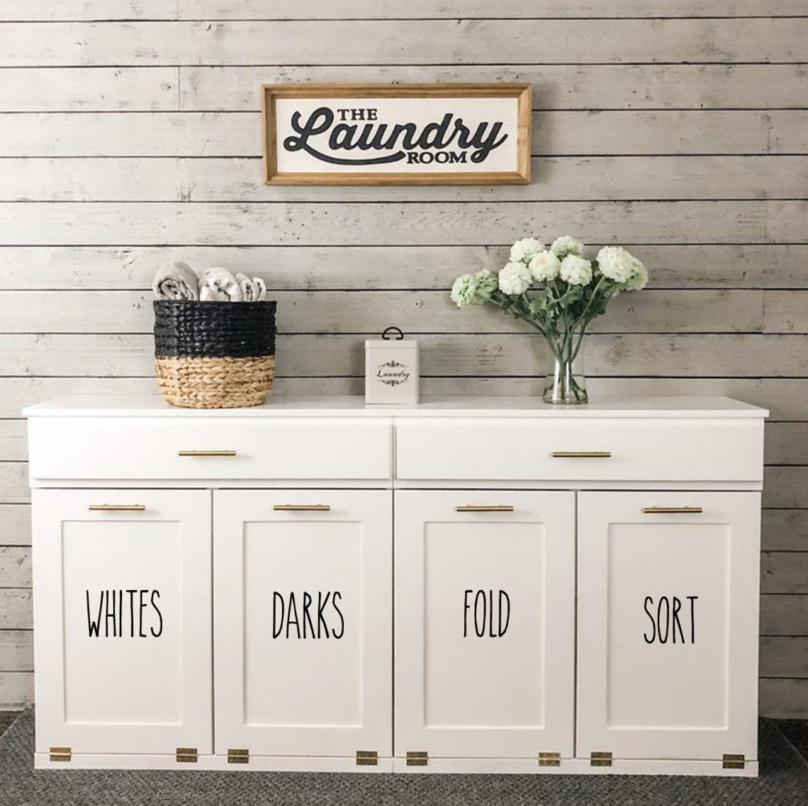 Rae Dunn Inspired / Modern Farmhouse Laundry Label Decals / - Etsy