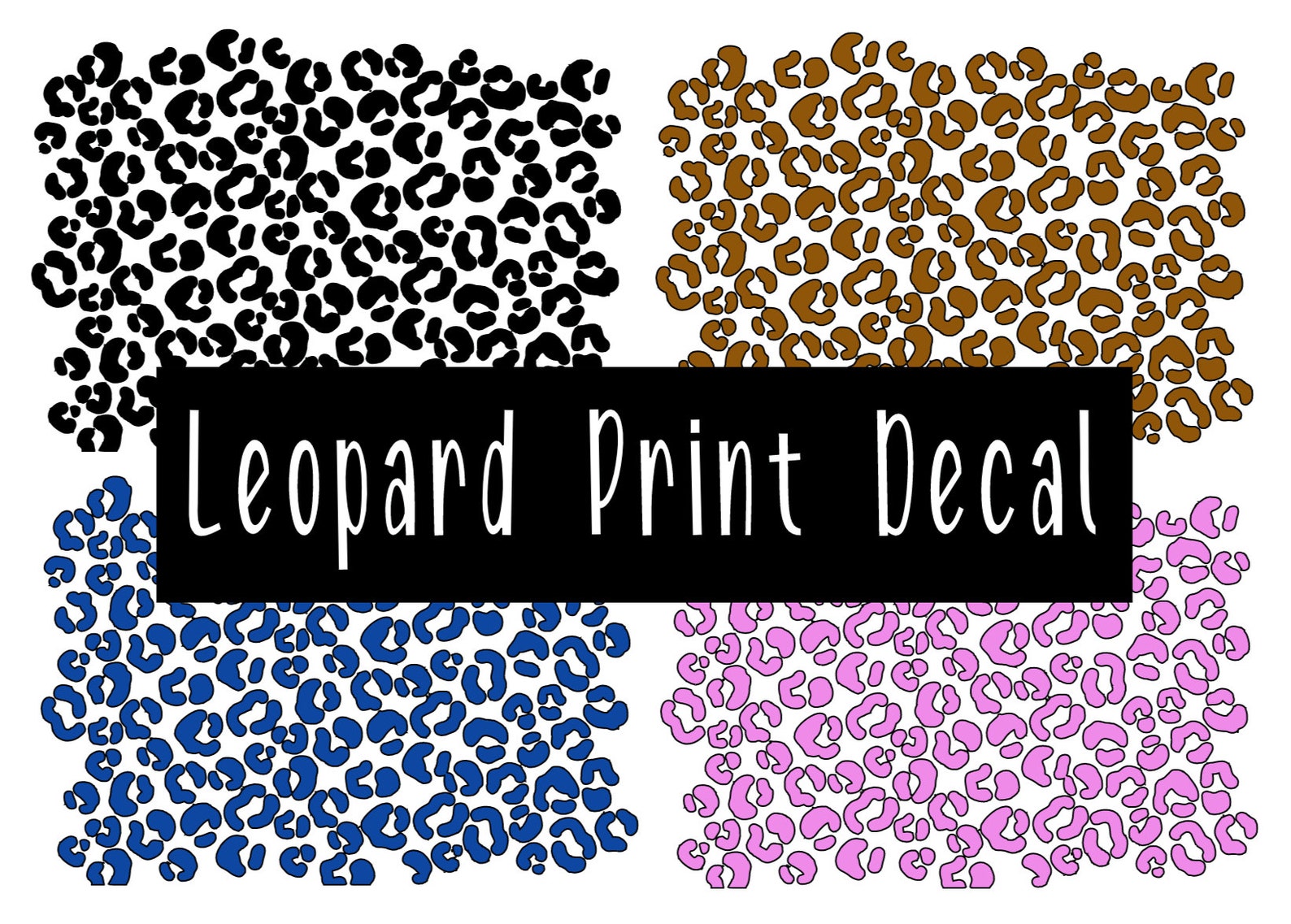 Leopard Print Decal / DIY Leopard Print / Leopard Print Sheet | Etsy