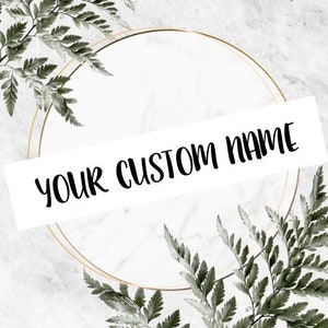 Personalized Name Decal / Custom Vinyl / You Choose the Font - Etsy