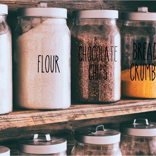 Rae Dunn Inspired / Pantry and Baking Labels / Set of 30 / Dog | Etsy