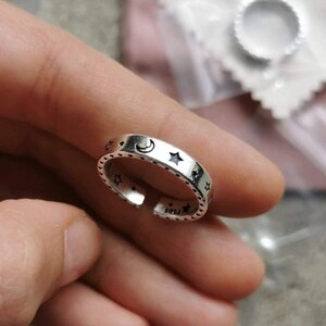 Lovely Star Moon Emote Smiley Face Emoji Silver Tone - Etsy UK