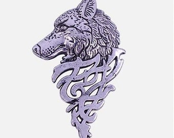 Wolf Head Lapel Pin - Etsy