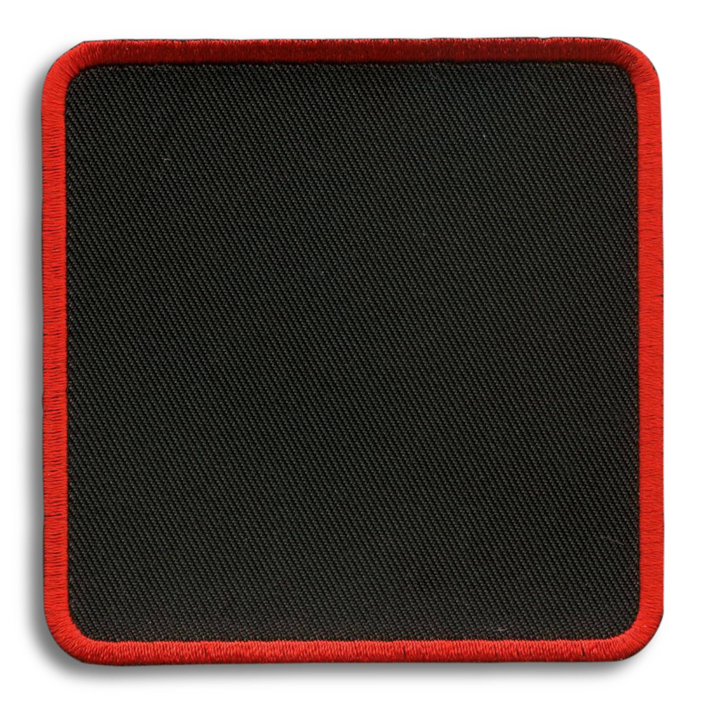 Black 3 Inch Square Blank Patch With Embroidered Border - Etsy