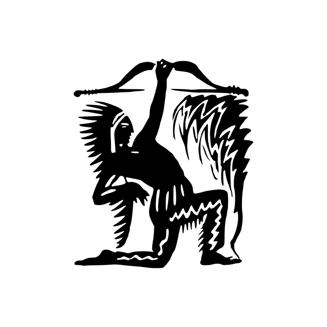 Native Warrior Archer Vinyl Decal - Etsy