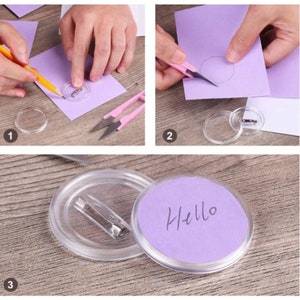 DIY Clear Acrylic Pinback Button, Mix Styles DIY Kit - Etsy