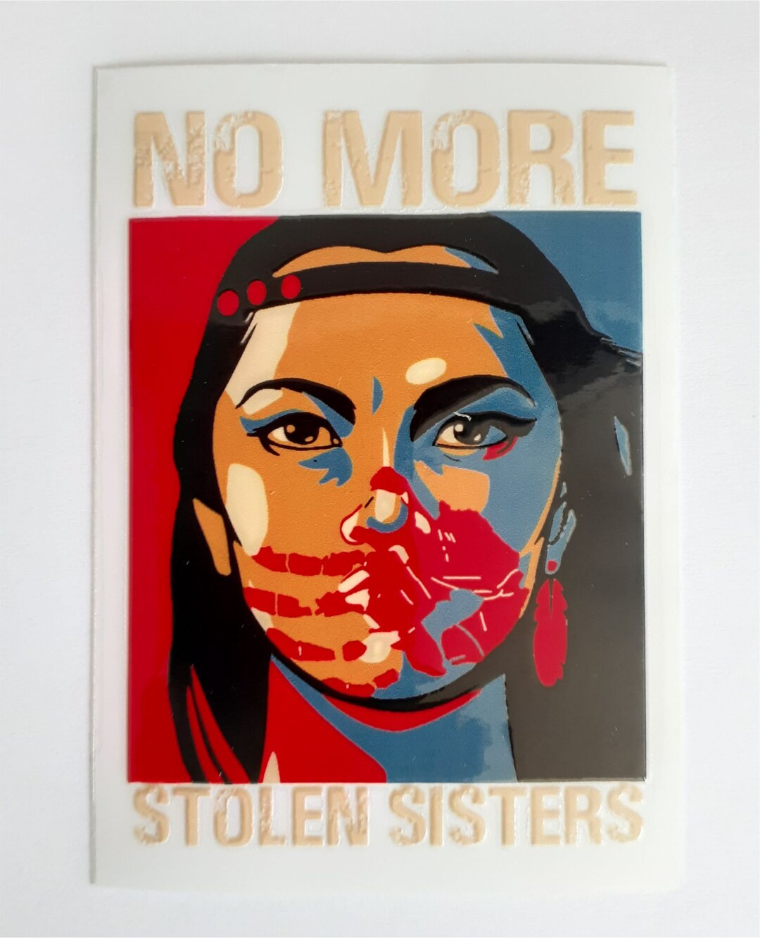 MMIWG Sticker, Missing and Murdered Indigenous Women DTF Sticker, Red ...