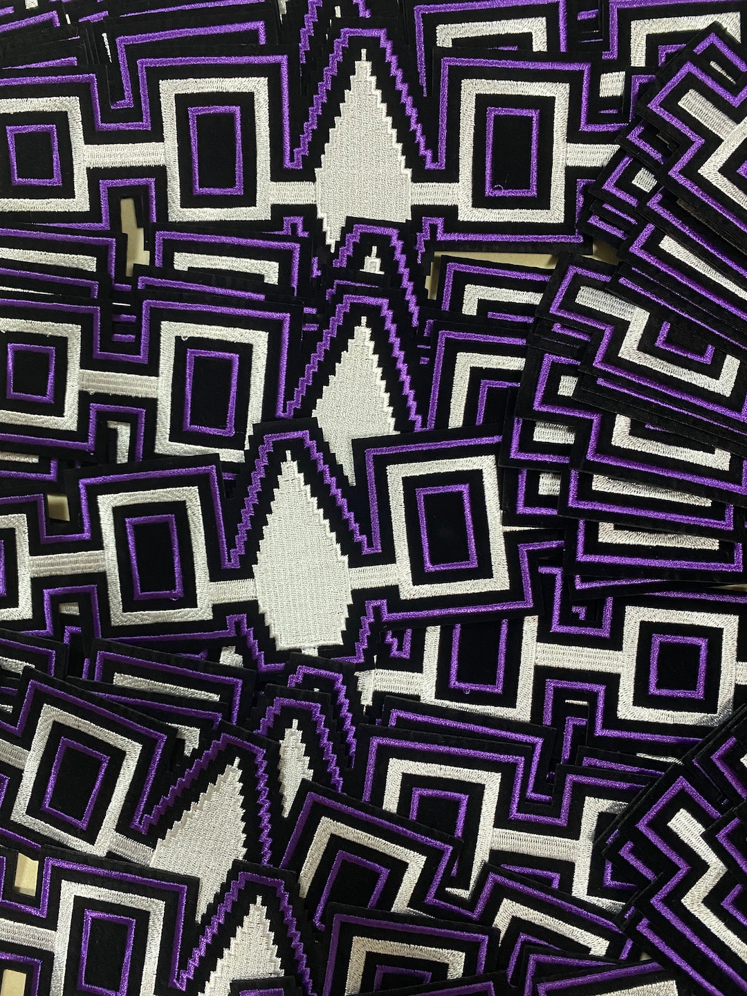 Iroquois Flag Iron on Patch, Black Velvet Wampum Belt Iron on Patch ...