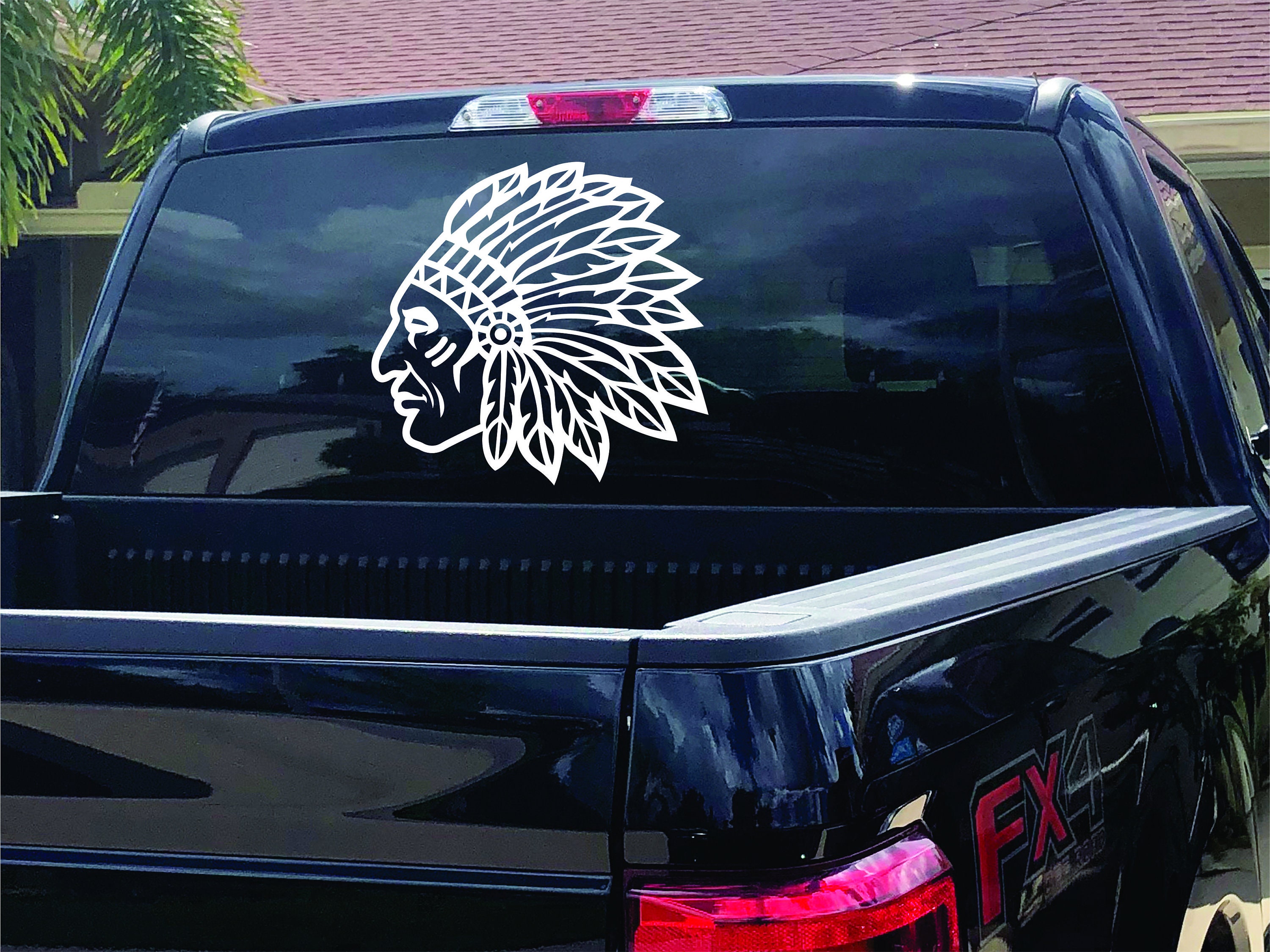 Indian Chief Vinyl Decal, Window Decal, Car Decal - Etsy