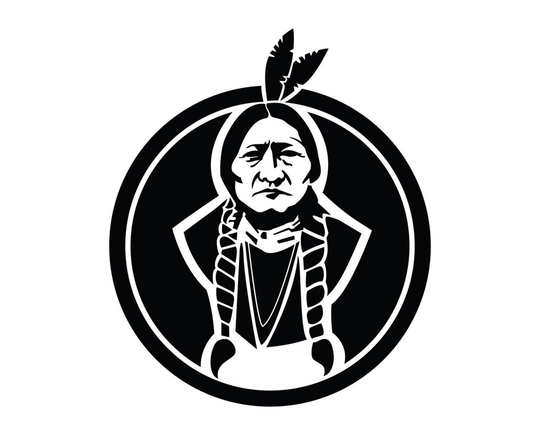 Sitting Bull Vinyl Decal - Etsy