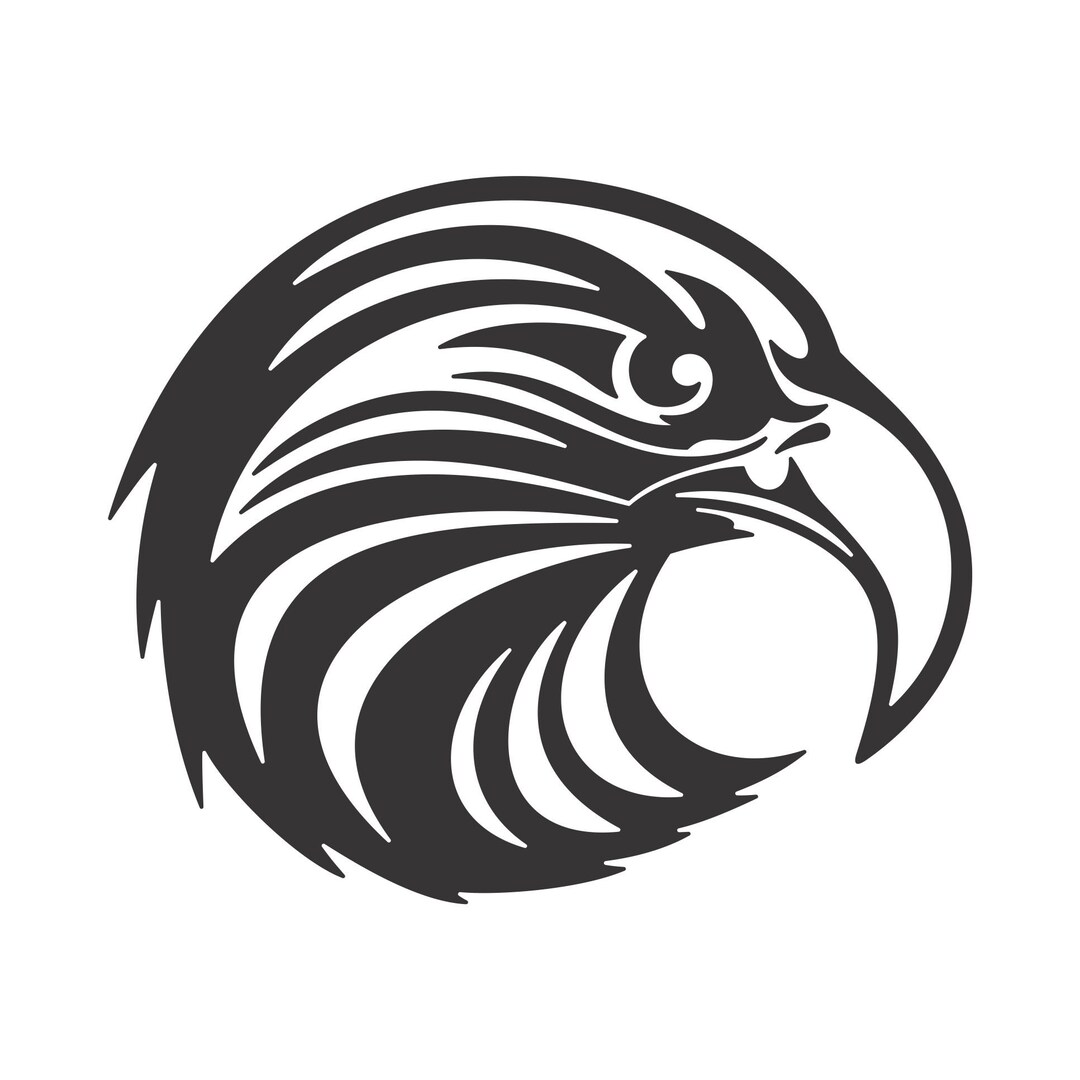Eagle Head Vinyl Decal - Etsy