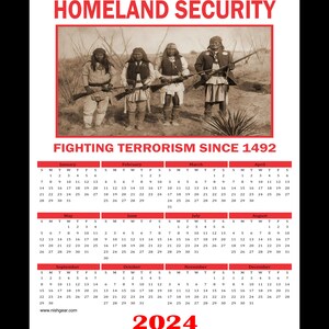 Homeland Security Fighting Terrorism Since 1492 Calendar, Year at A ...