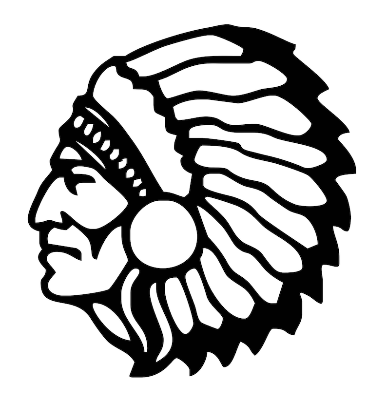 Chief Head Vinyl Decal - Etsy