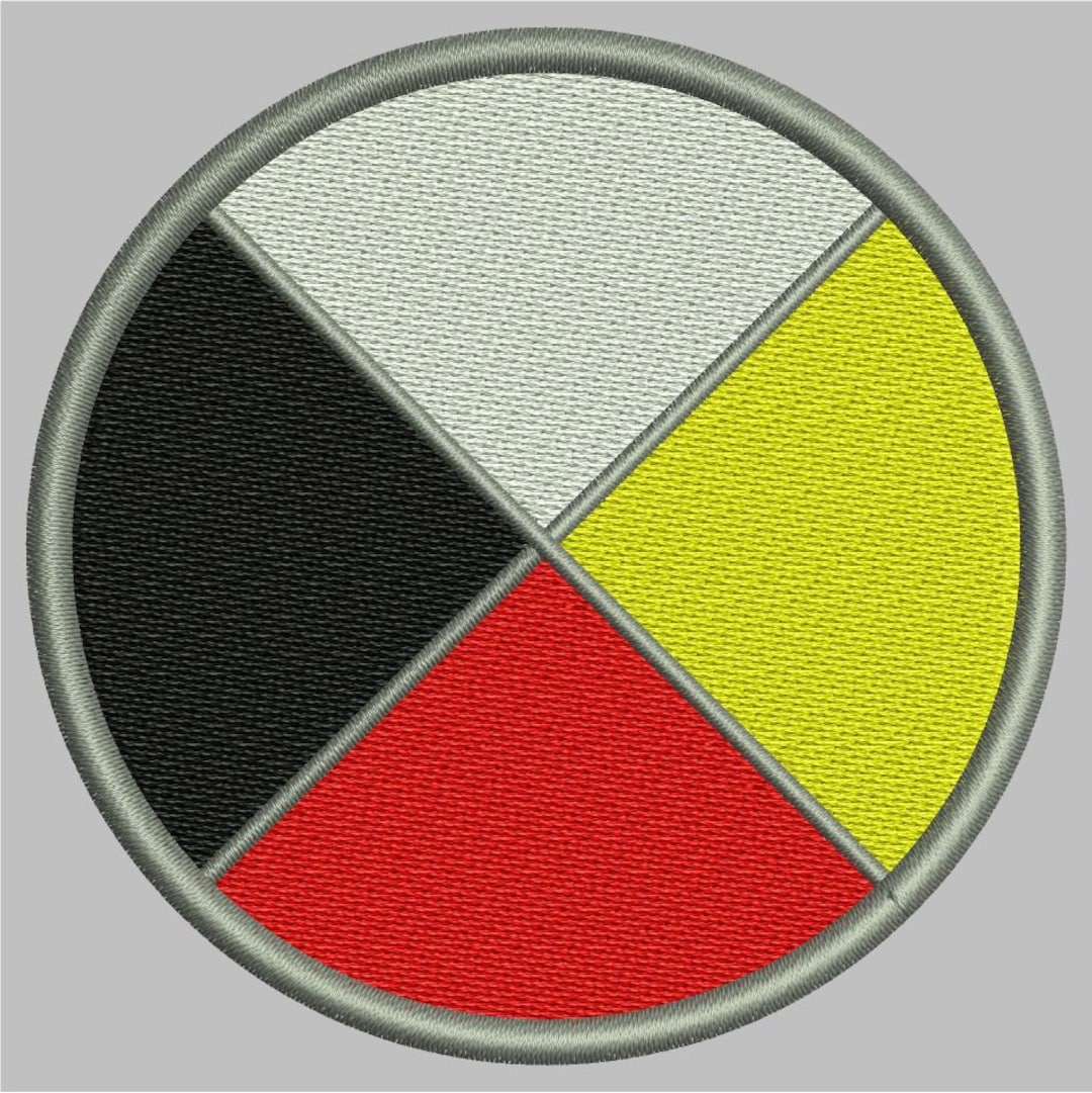 Medicine Wheel Embroidery Design, Four Directions Digital Download ...