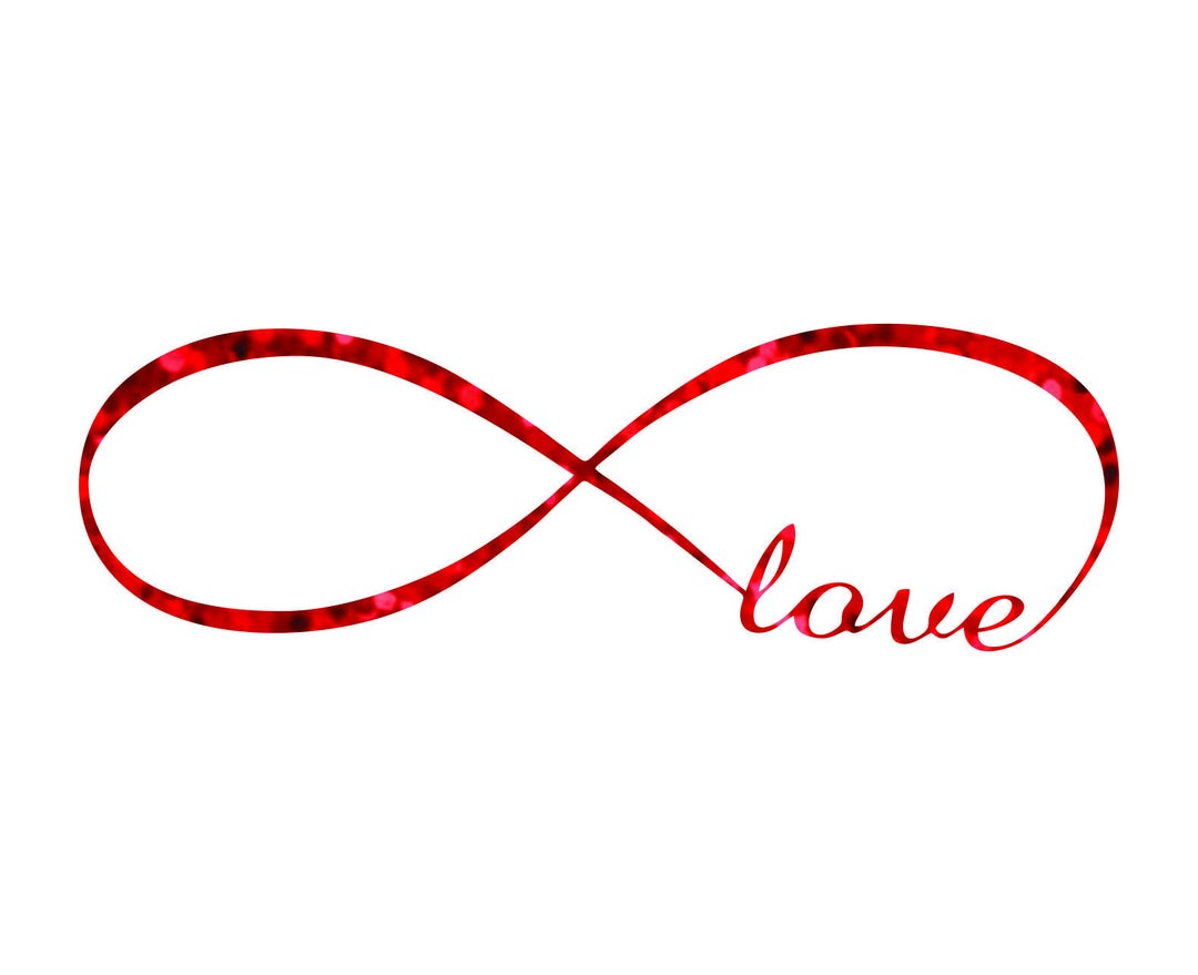 Infinity Love Design/infinity Iron-on Design - Etsy