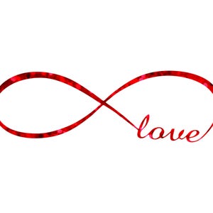 Infinity Love Design/infinity Iron-on Design - Etsy