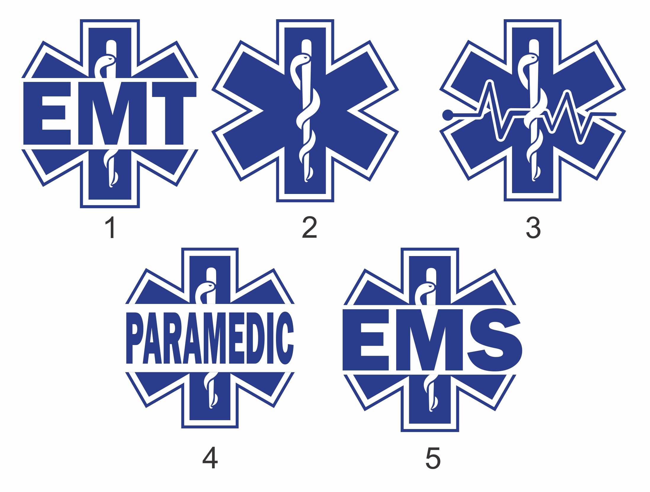 Star of Life EMT EMS Paramedic Vinyl Decal - Etsy