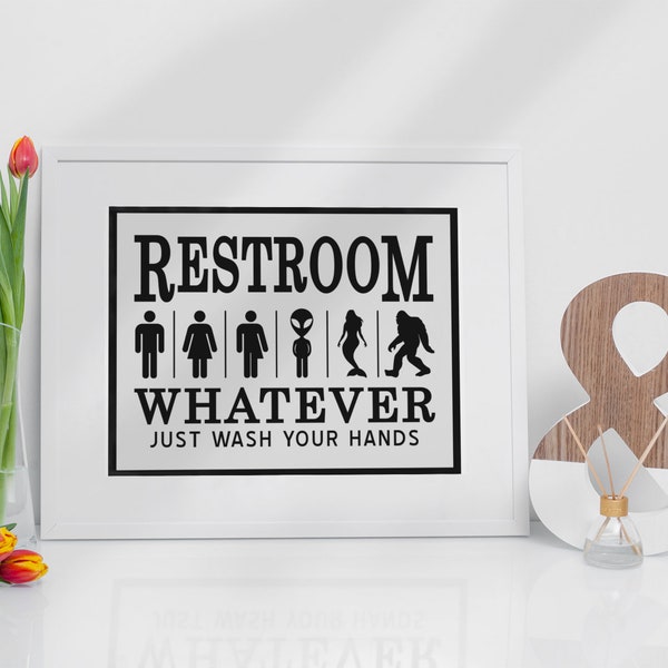 Whatever Just Wash Your Hands Sign - Etsy